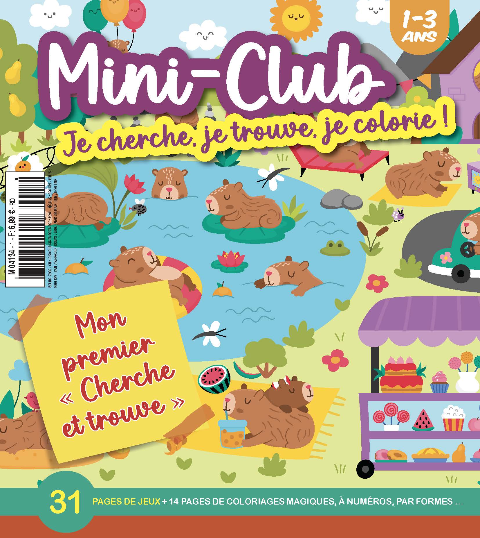 Mini-club : 1-3 ans, Je cherche, je trouve, je colorie ! – César Editions